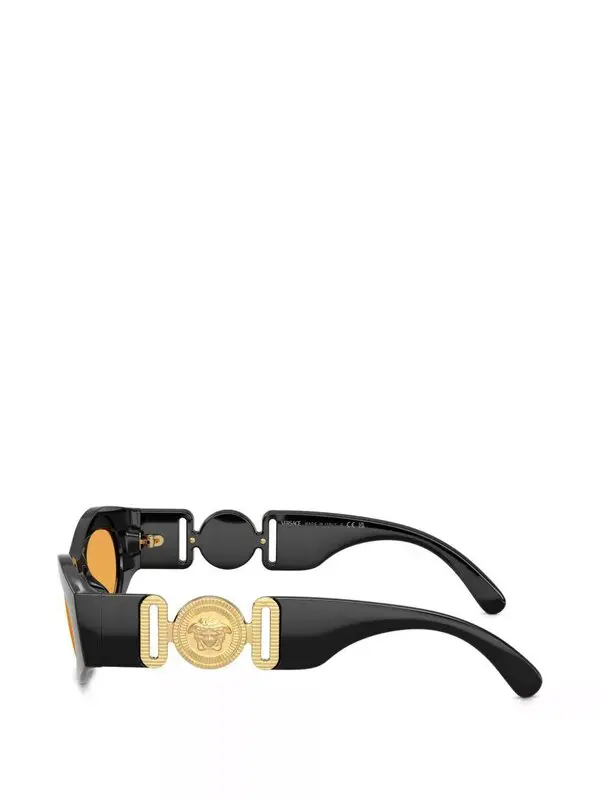 Versace Medusa Oval Sunglasses - Black
