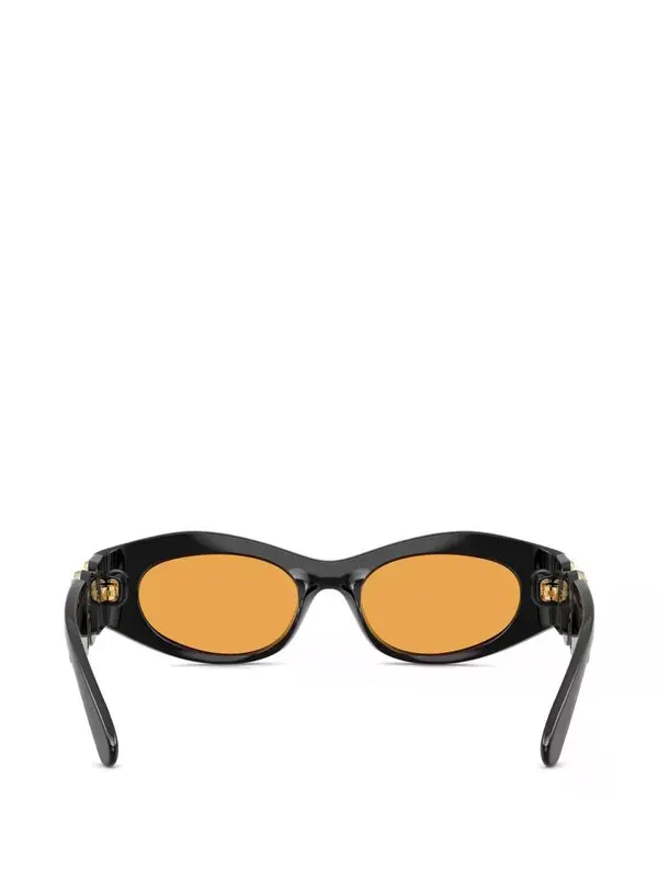 Versace Medusa Oval Sunglasses - Black