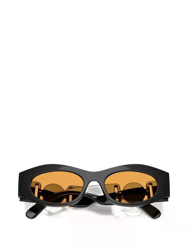 Versace Medusa Oval Sunglasses - Black