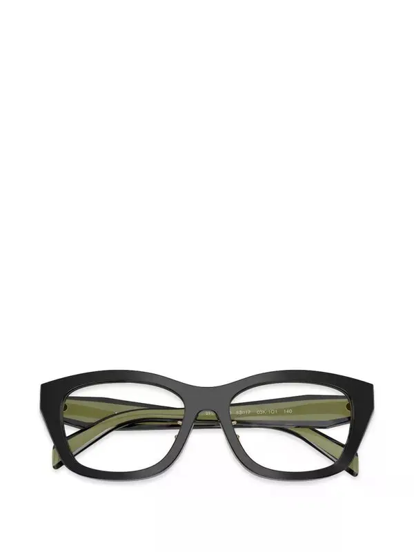 Prada Cat Eye Frame Eyeglasses - Black