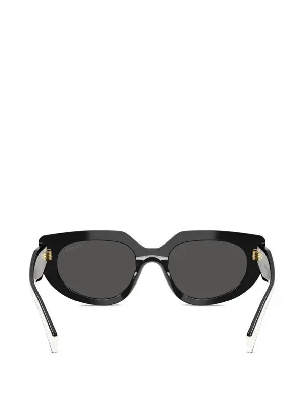 Prada Oval-frame Sunglasses - Black
