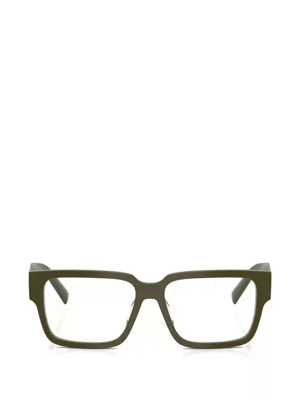 Prada Square Frame Glasses - Green