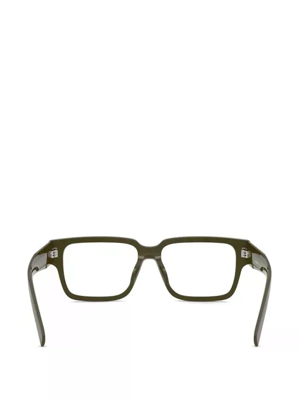 Prada Square Frame Glasses - Green
