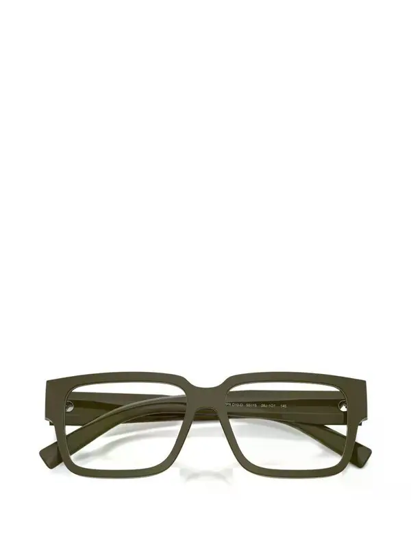Prada Square Frame Glasses - Green