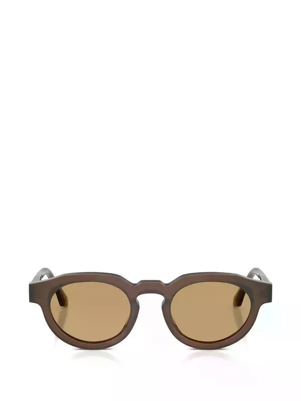 Giorgio Armani Round-frame Sunglasses - Brown