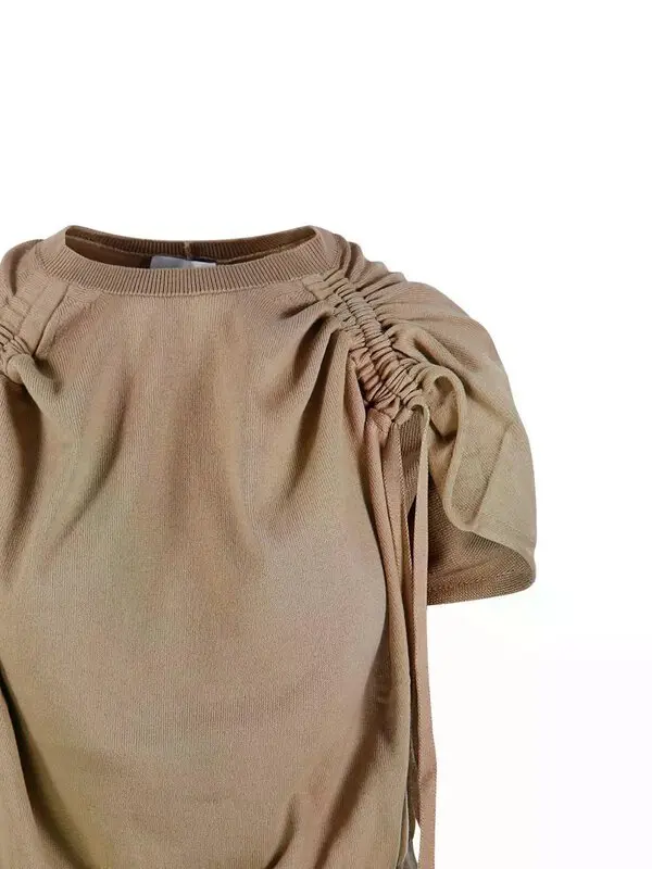 NUDE Gathered-detail T-shirt