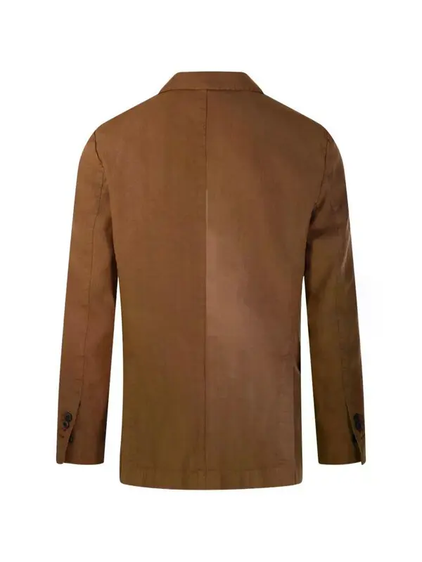 SANTANIELLO Buttoned Blazer - Brown