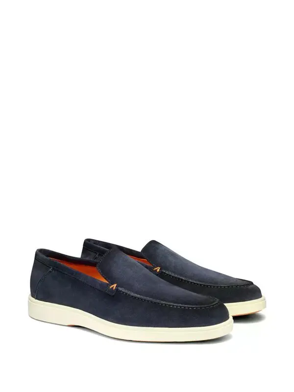 Santoni Detroit Suede Loafers