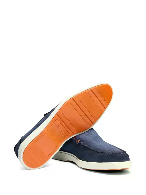 Santoni Detroit Suede Loafers