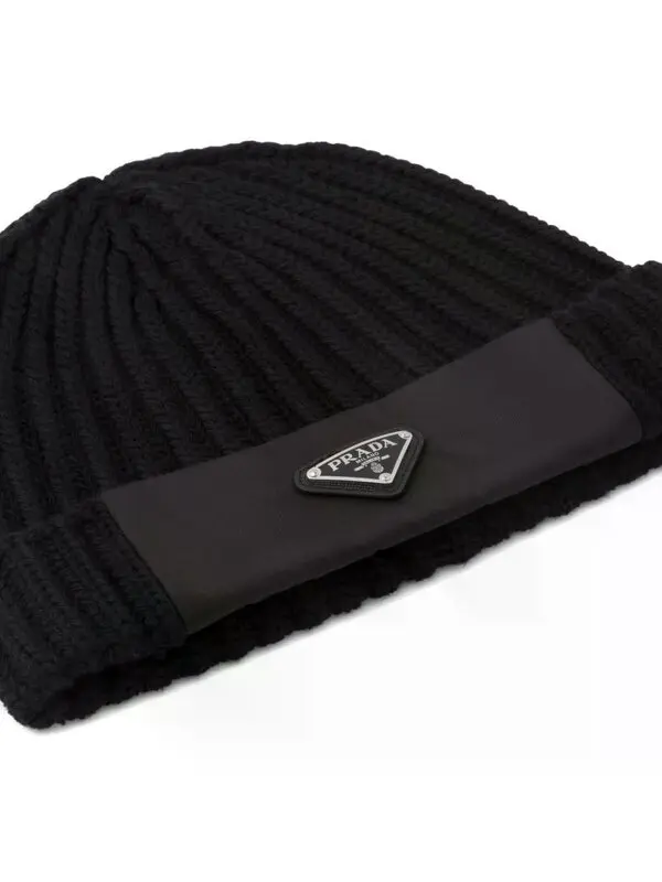 Prada Wool And Re-nylon Beanie