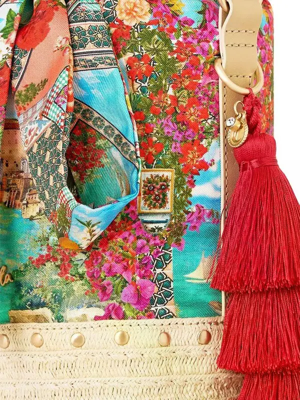 Camilla Tassel-detail Tie Bucket Bag