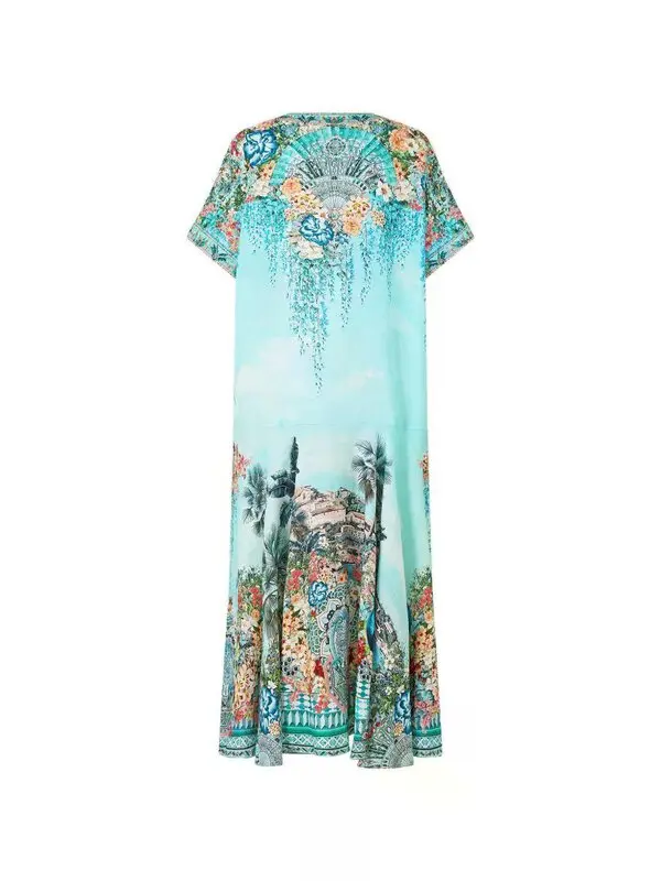 Camilla Balearic Bebé V-neck Drop Waist Kaftan