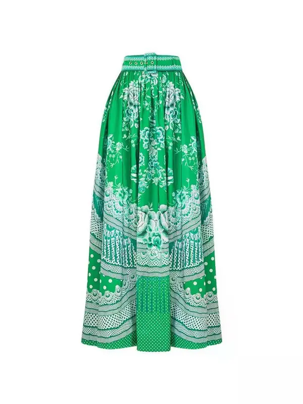 Camilla Floral Print Maxi Skirt