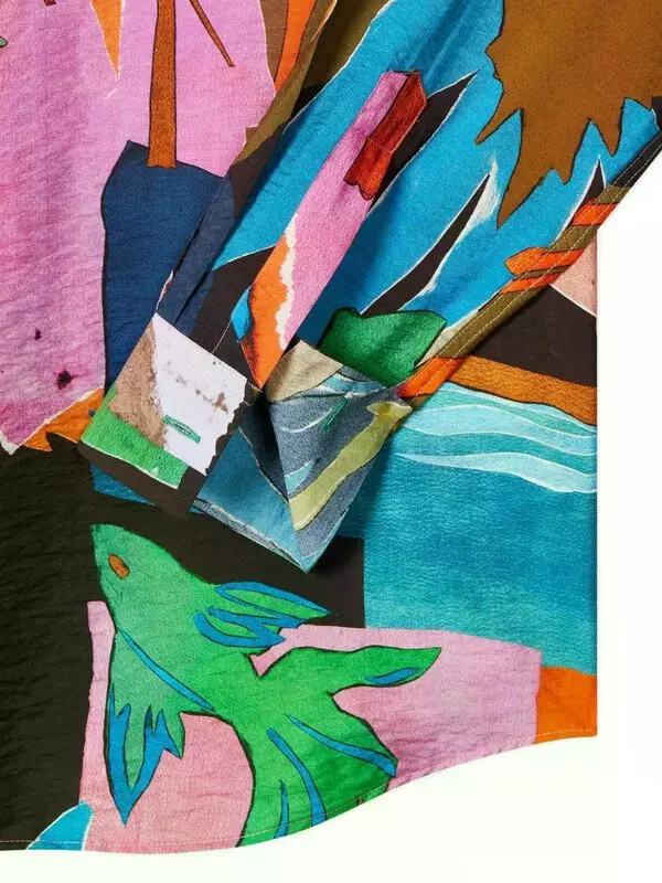 Paul Smith Buttoned Floral-print Shirt
