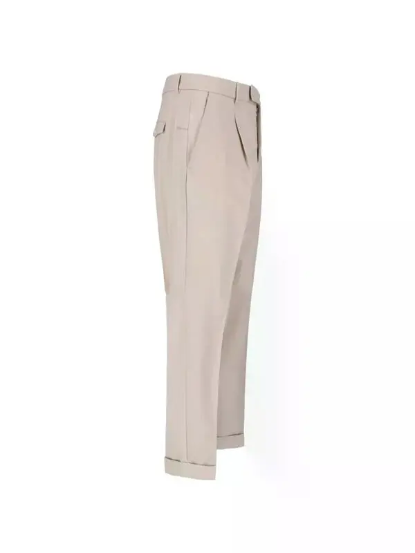 CRUNA Pleated Trousers - Neutrals