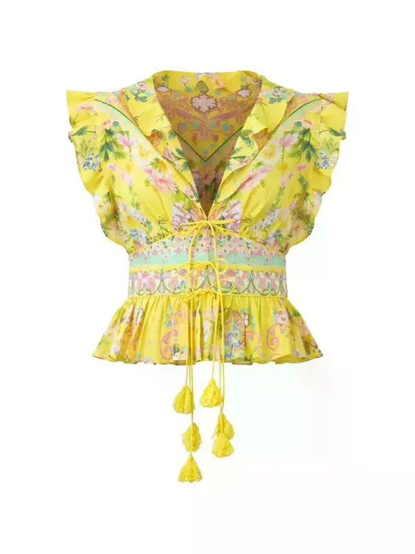 Camilla Lady Limonada Floral Print Blouse