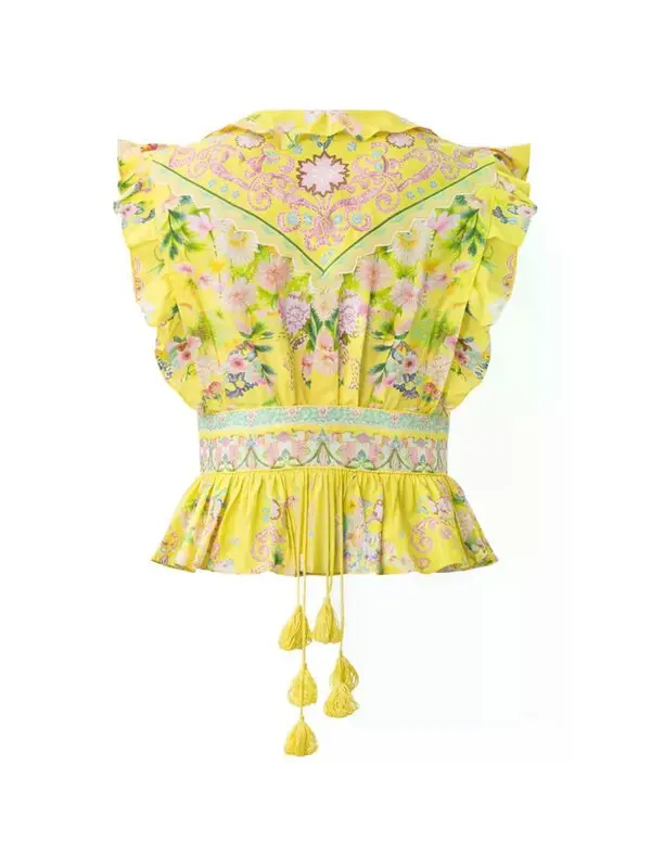 Camilla Lady Limonada Floral Print Blouse