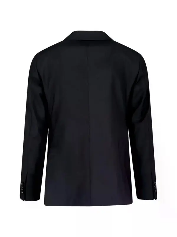 Caruso Double-breasted Suit - Black
