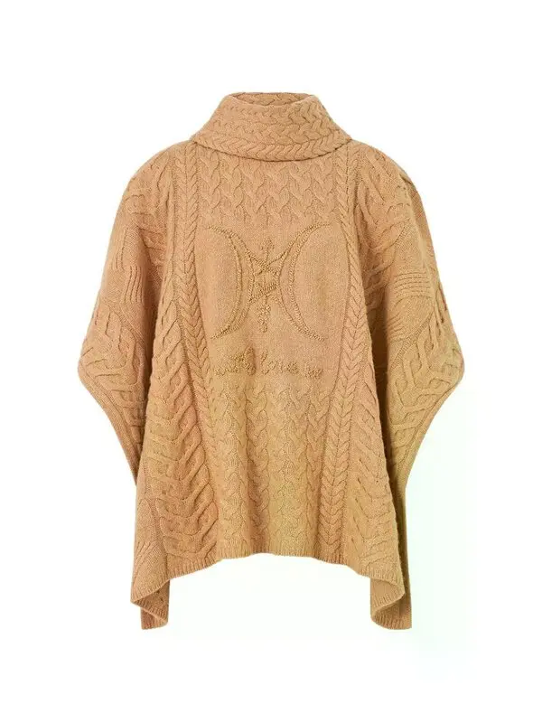 Camilla Funnel-neck Knit Poncho