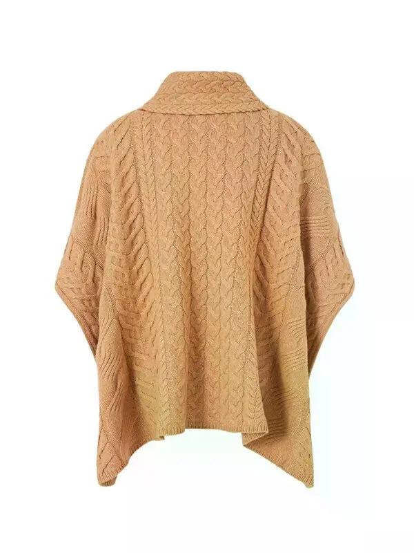 Camilla Funnel-neck Knit Poncho