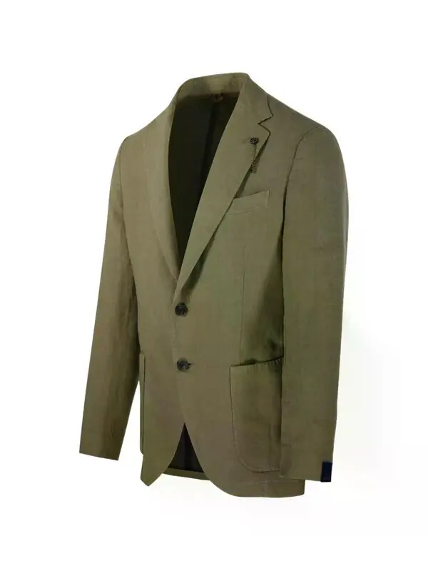 SANTANIELLO Single-breasted Blazer - Green