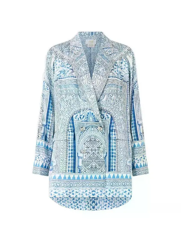 Camilla Patterned Double-breasted Jacket