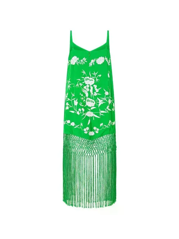 Camilla Floral Print Fringing Dress