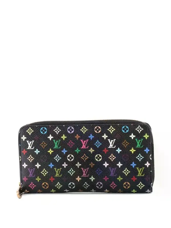 LOUIS VUITTON Zippy Wallet Monogram Multicolor Small Wallets - Black