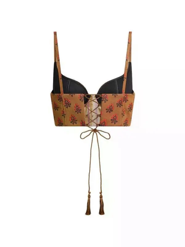 Etro Flower-embroidered Crop Top