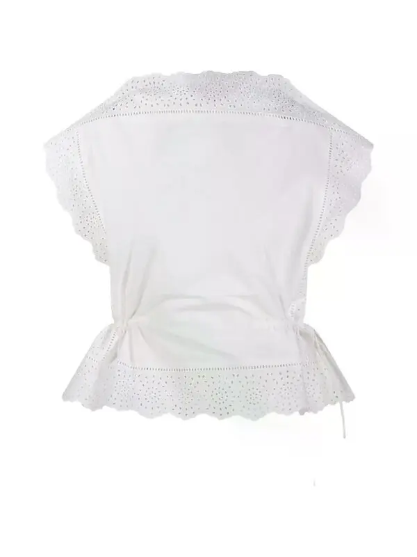 BY MALENE BIRGER Eyelet Drawstring Top