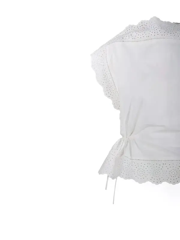 BY MALENE BIRGER Eyelet Drawstring Top