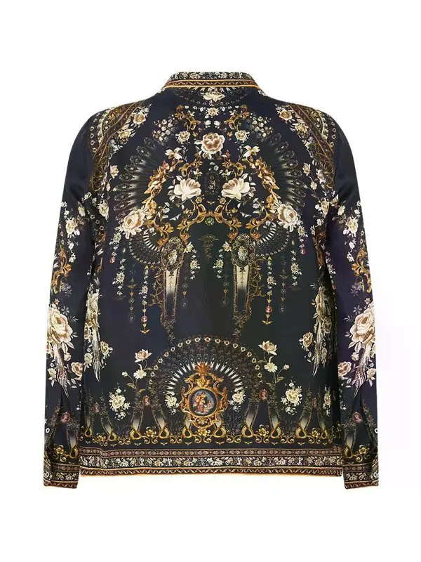 Camilla Long-sleeve Camp-collar Shirt