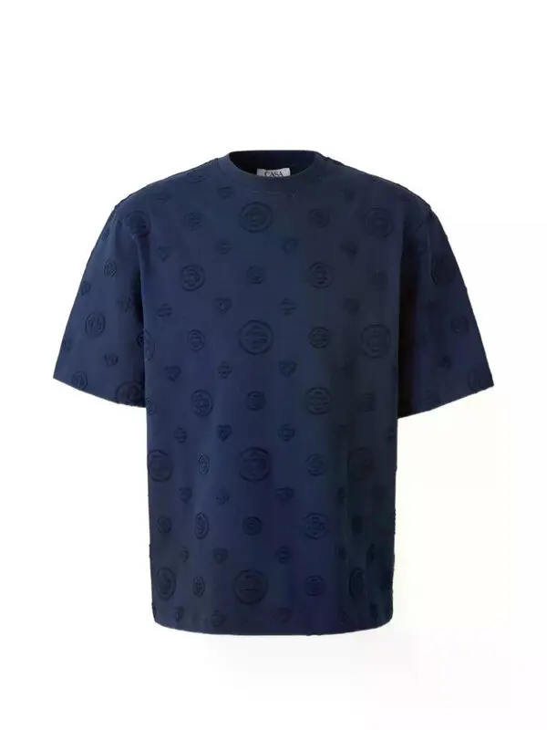 Casablanca Monogram Crew-neck T-shirt - Blue