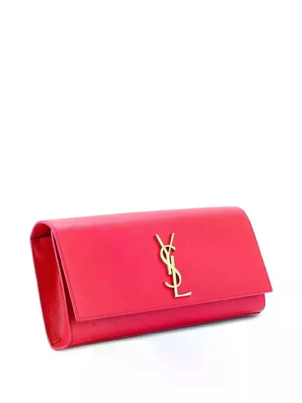 Saint Laurent Classic Monogram Long Clutch Bag - Pink