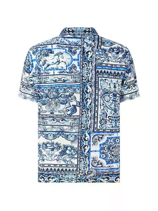 Camilla Camp Collared Short-sleeve Shirt
