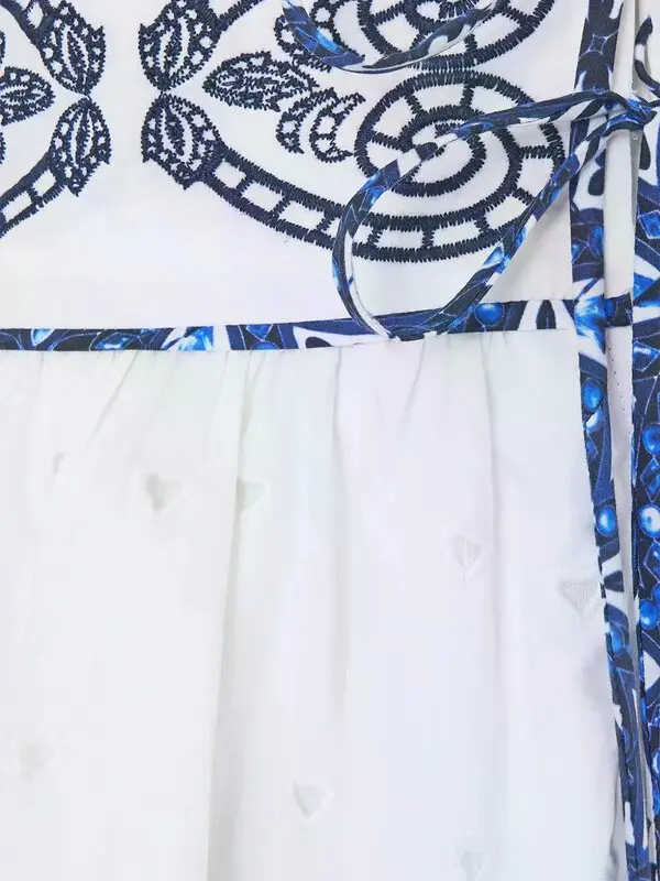 Camilla Mini V-neck Dress With Ties