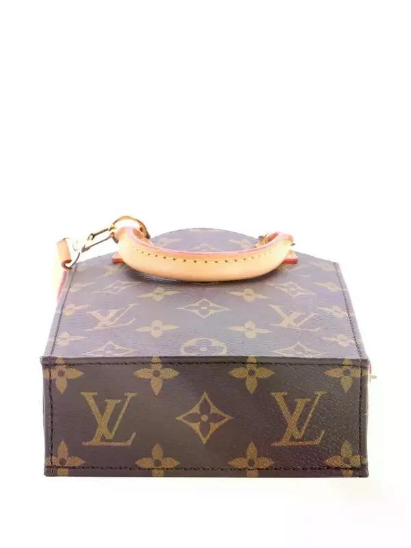 LOUIS VUITTON Petit Sac Plat Monogram Canvas Crossbody Bag