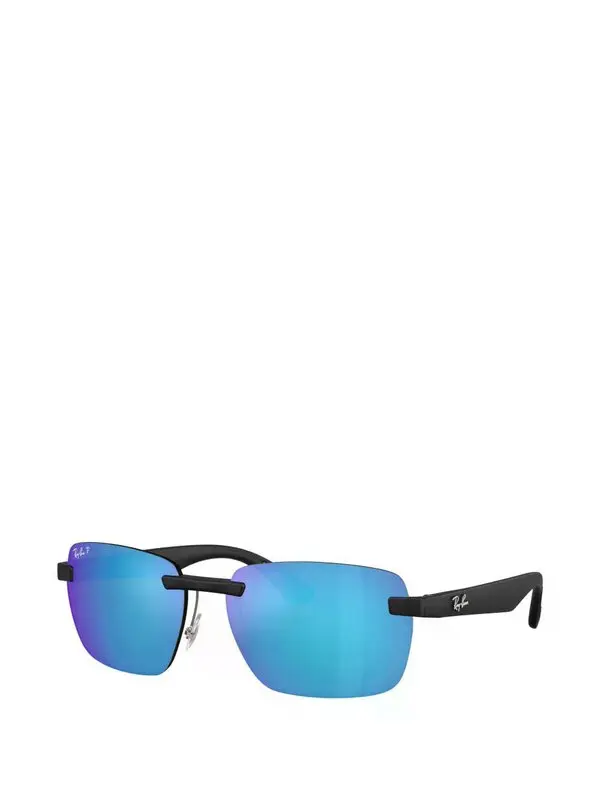 Ray-ban Rimless Rectangle-frame Sunglasses - Black