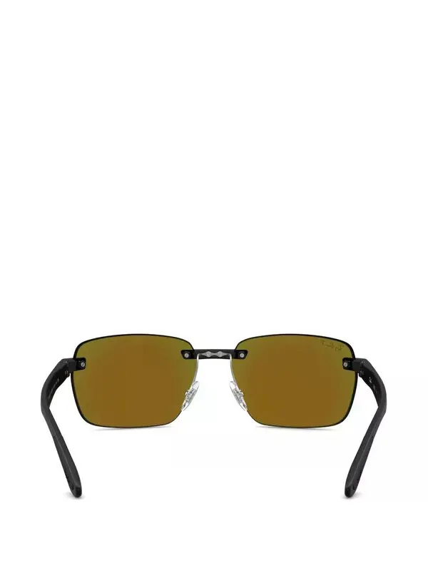 Ray-ban Rimless Rectangle-frame Sunglasses - Black