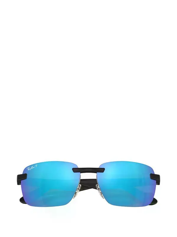 Ray-ban Rimless Rectangle-frame Sunglasses - Black