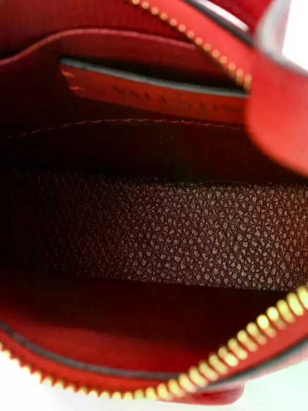 Valentino Garavani Vlogo Leather Mini Hobo Bag - Red