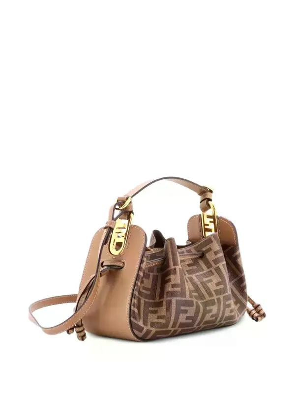Fendi Pomodorino Zucca Coated Canvas Mini Bucket Bag