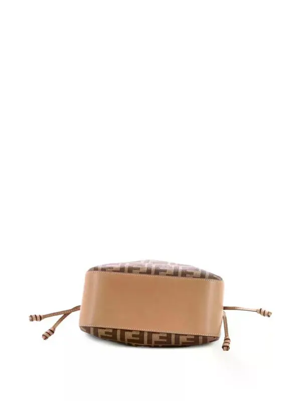 Fendi Pomodorino Zucca Coated Canvas Mini Bucket Bag