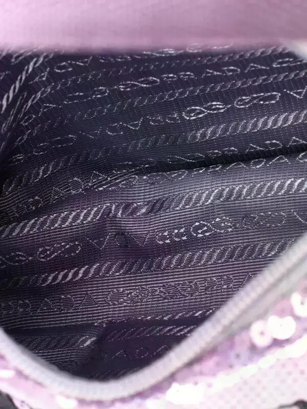 Prada Re-edition 2000 Sequins Mini Hobo Bag