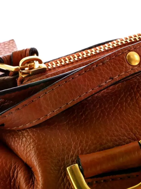 Chloé Marcie Leather Medium Satchel - Brown