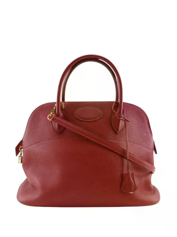Hermès 2003 Clemence Bolide 35 Satchel - Red