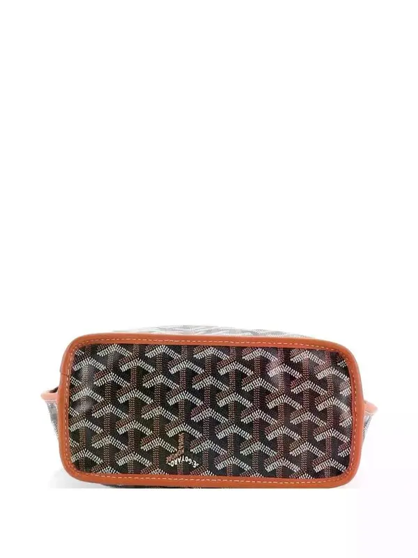 Goyard Anjou Reversible Tote Coated Canvas Mini Satchel - Brown