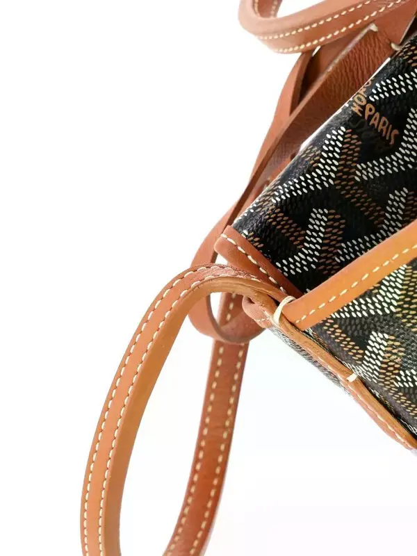 Goyard Anjou Reversible Tote Coated Canvas Mini Satchel - Brown