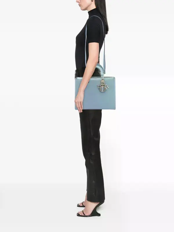 Dior 2018 Large Lady Satchel - Blue
