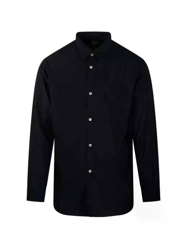 Comme Des Garçons Crinkled-effect Chest-pocket Shirt